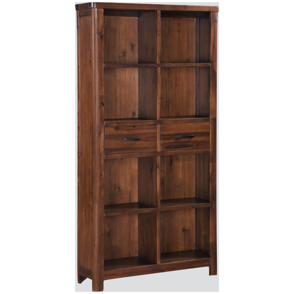 Andorra Acacia Tall Bookcase - Mid West Furniture