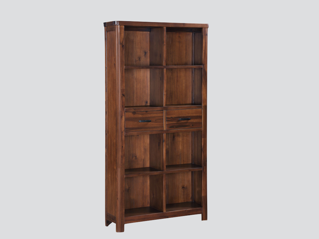 Andorra Acacia Tall Bookcase - Mid West Furniture
